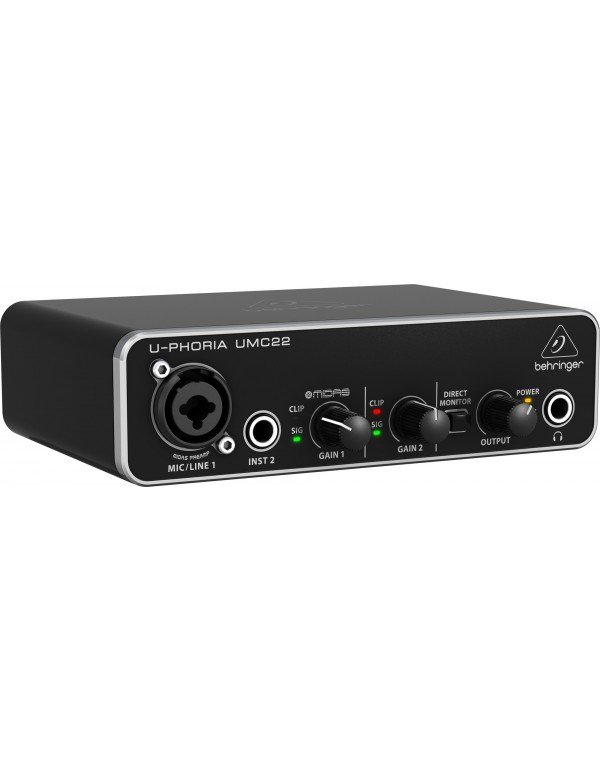 INTERFACE/PLACA DE AUDIO EXTERNA BEHRINGER UMC22 - Eco Music